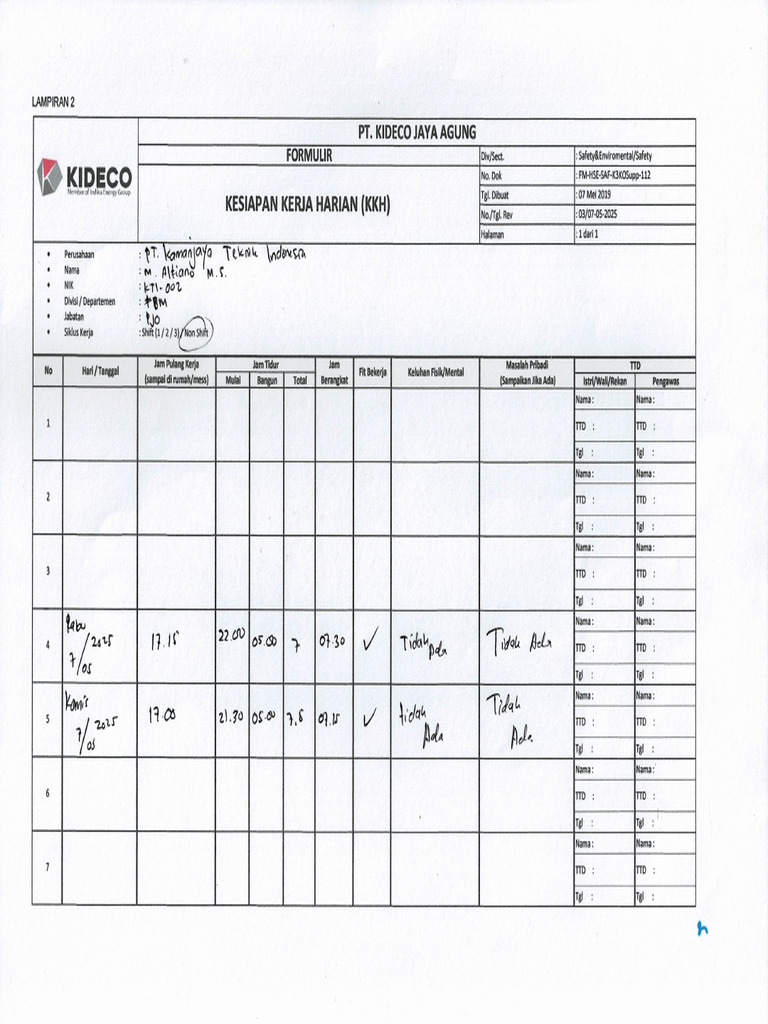 Kamanjaya - KKH Karyawan | PDF