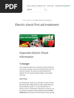 First Aid For Electric Shock Poster | PDF