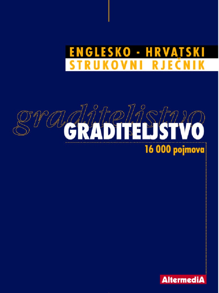 Gradjevinski Recnik | PDF