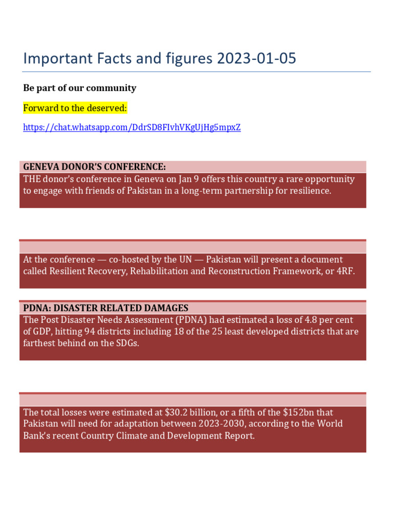 Facts and Figures 2023-01-05 | PDF