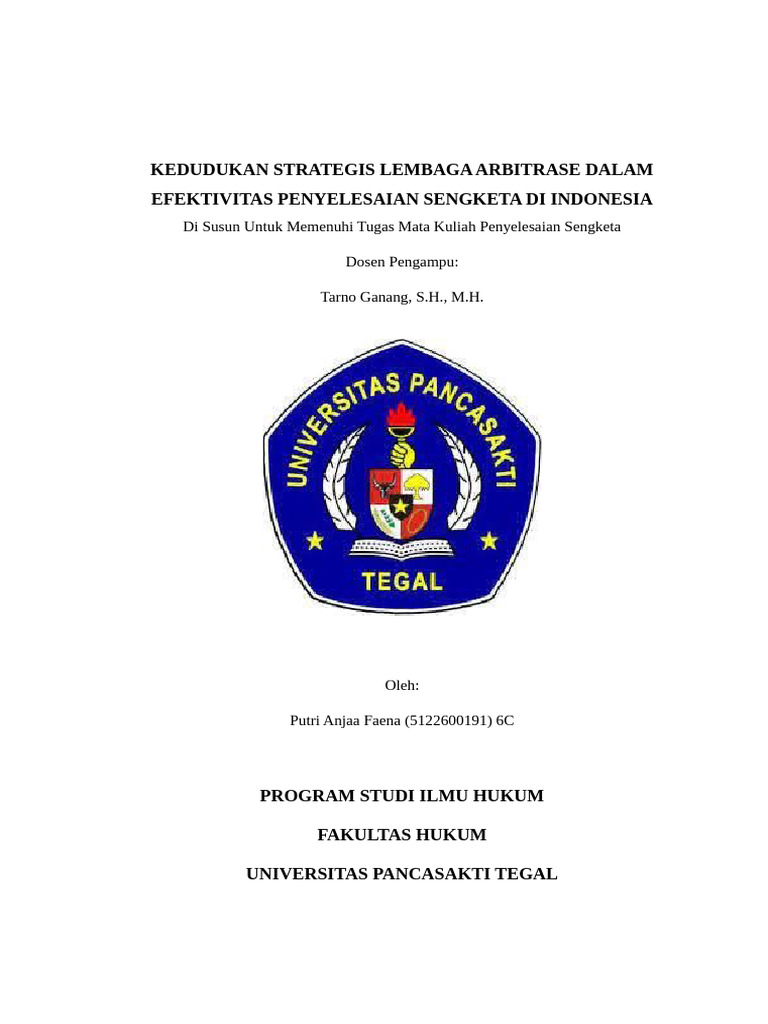 Penyelesaian Sengketa | PDF