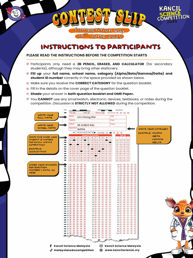 Kancil Competition 180625 | PDF