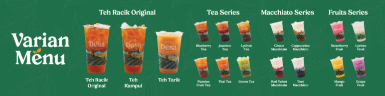 Es Teh Desa - Banner Menu - Lebar 100 CM X Tinggi 25 CM | PDF