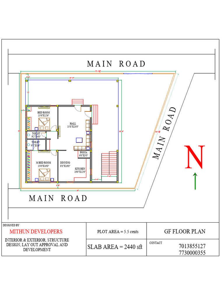 Elevation Plan Srinivas Nellore | PDF