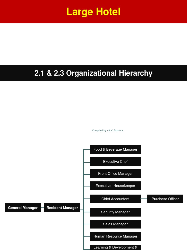 Organizational Hierarchy and Job Descriptions for Departments Within a ...