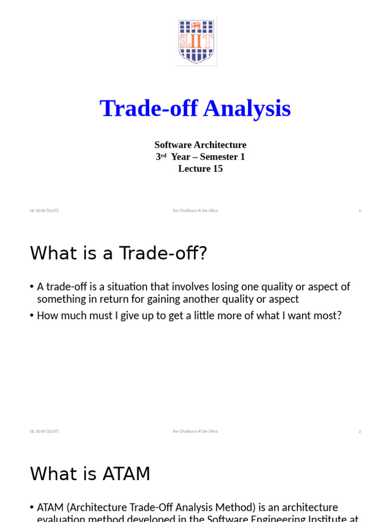 Understanding ATAM in Software Architecture | PDF | Software ...