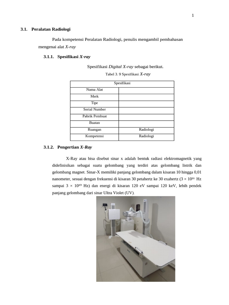 Pengertian Alat Radiologi | PDF