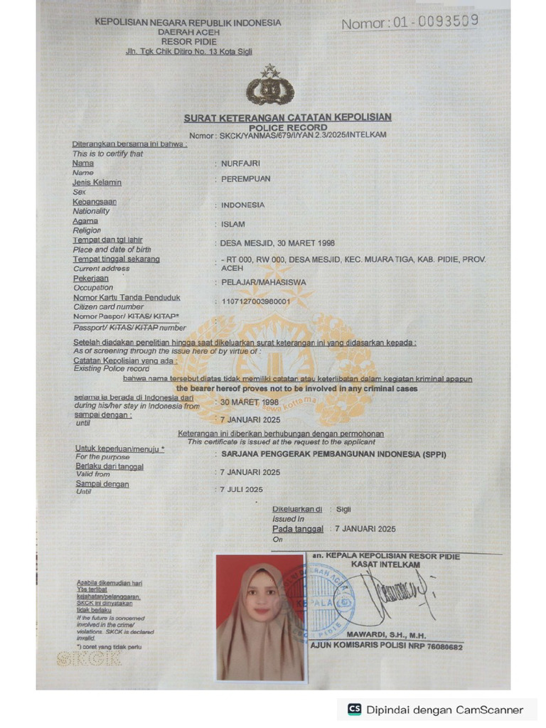 Nur Fajri SKCK - 11zon | PDF