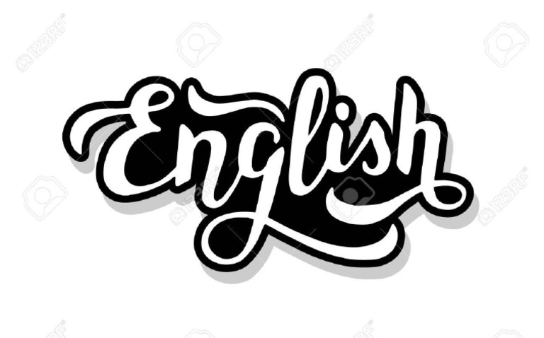 English Calligraphy Template Text For Your Design Illustration Concept ...