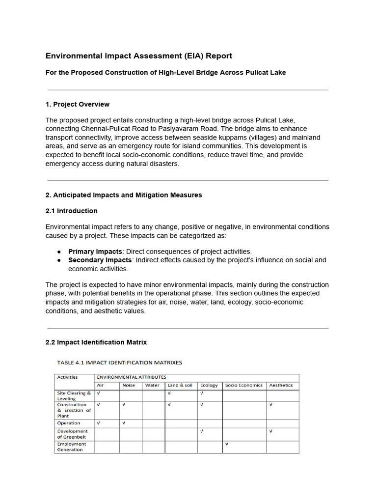 Arpita - Environmental Impact Assessment (EIA) Report | PDF | Climate Change Mitigation | Waste