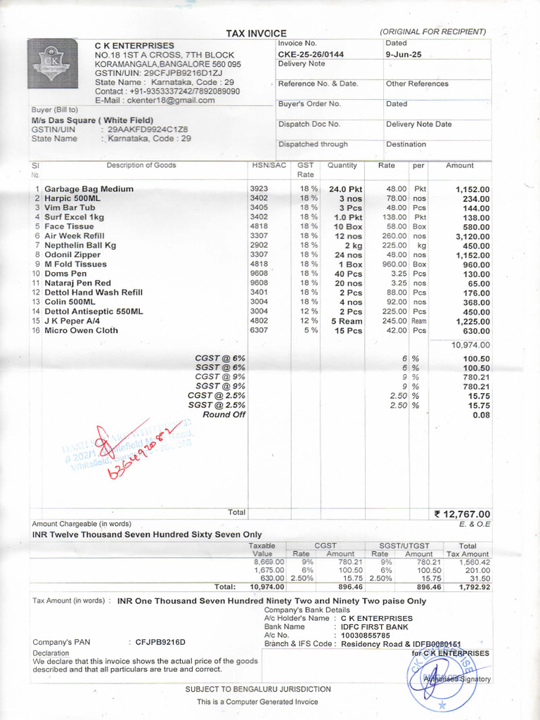 CK Enterprises 25-26-0144 | PDF