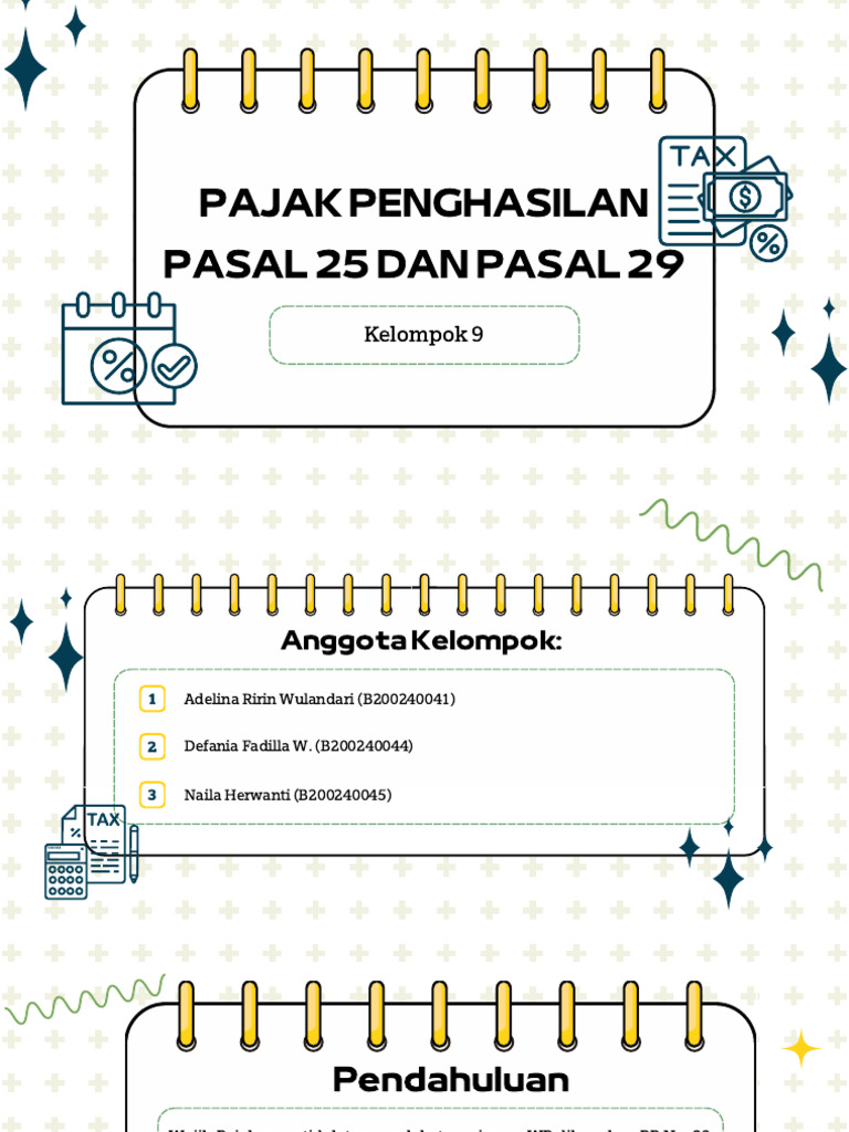 Penyetoran dan Pelaporan PPh Pasal 25 | PDF