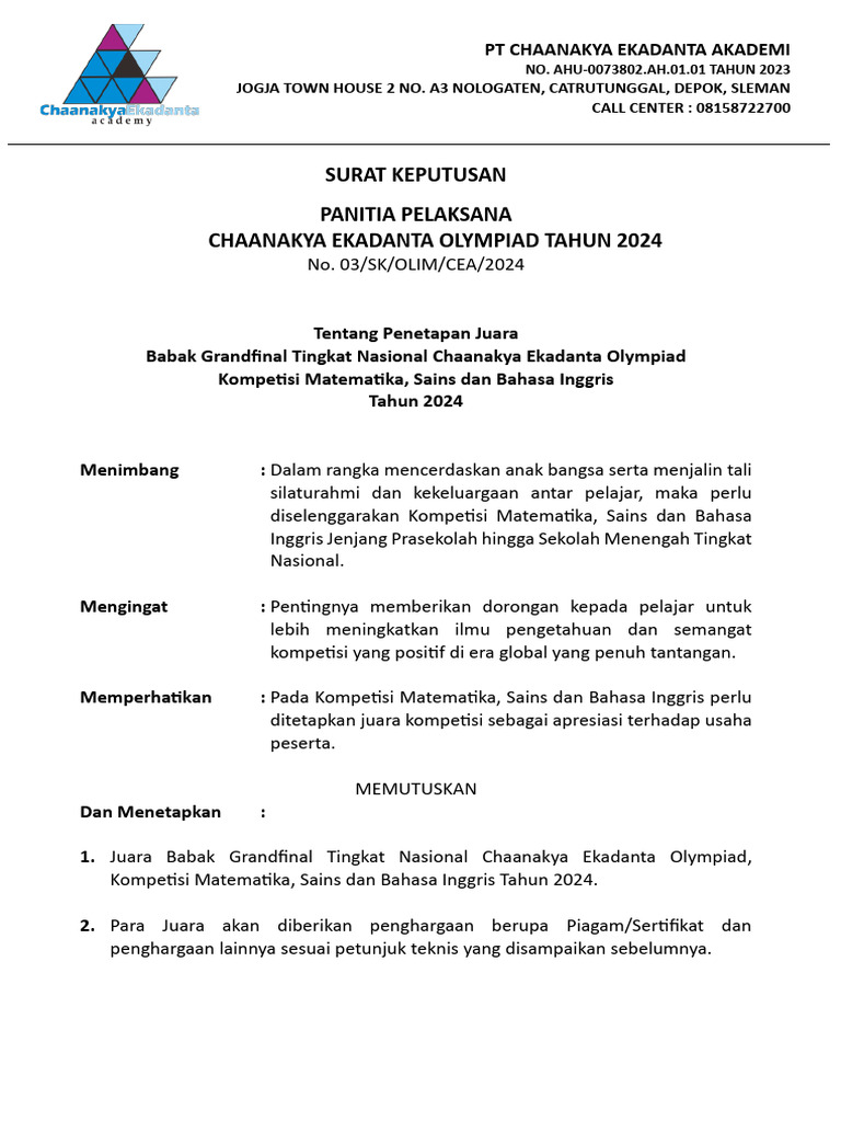 SK Juara Grandfinal CEO 2024 | PDF
