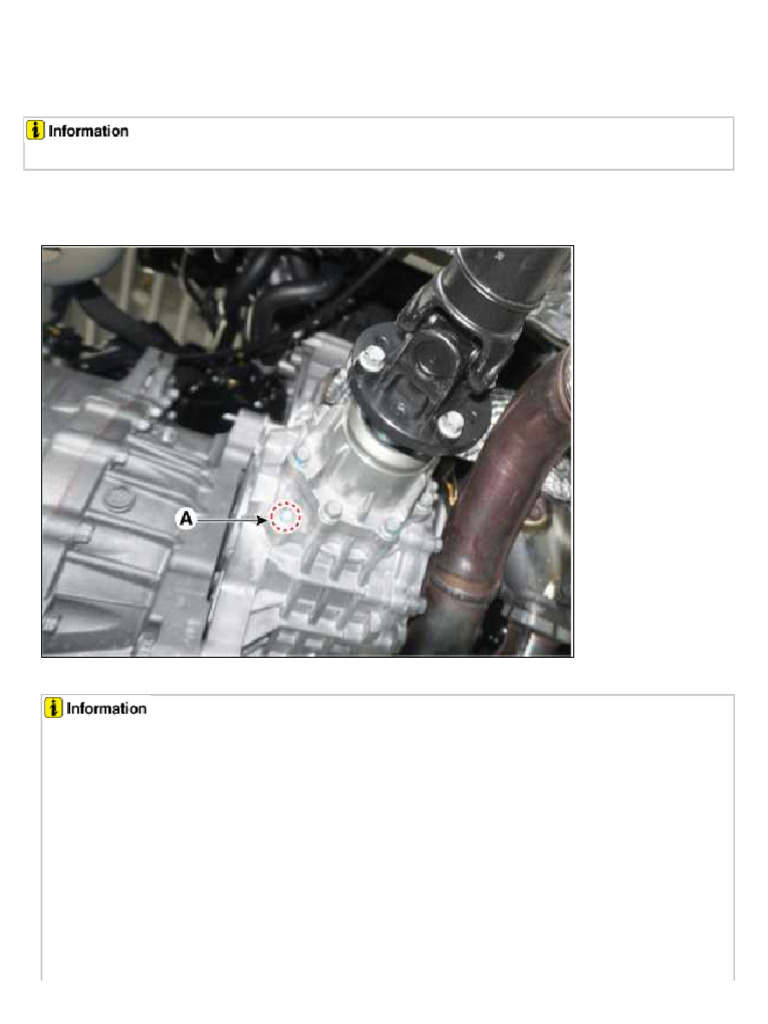 Transfer Oil Inspection and Replacement Guide | PDF | Axle ...