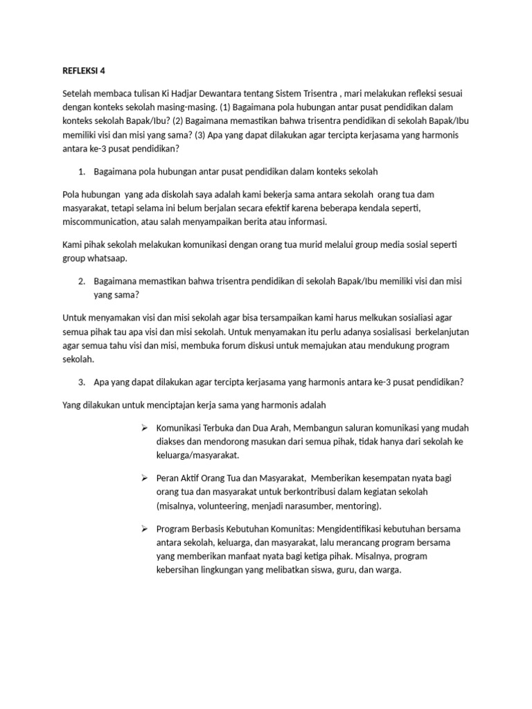 Refleksi 4 | PDF