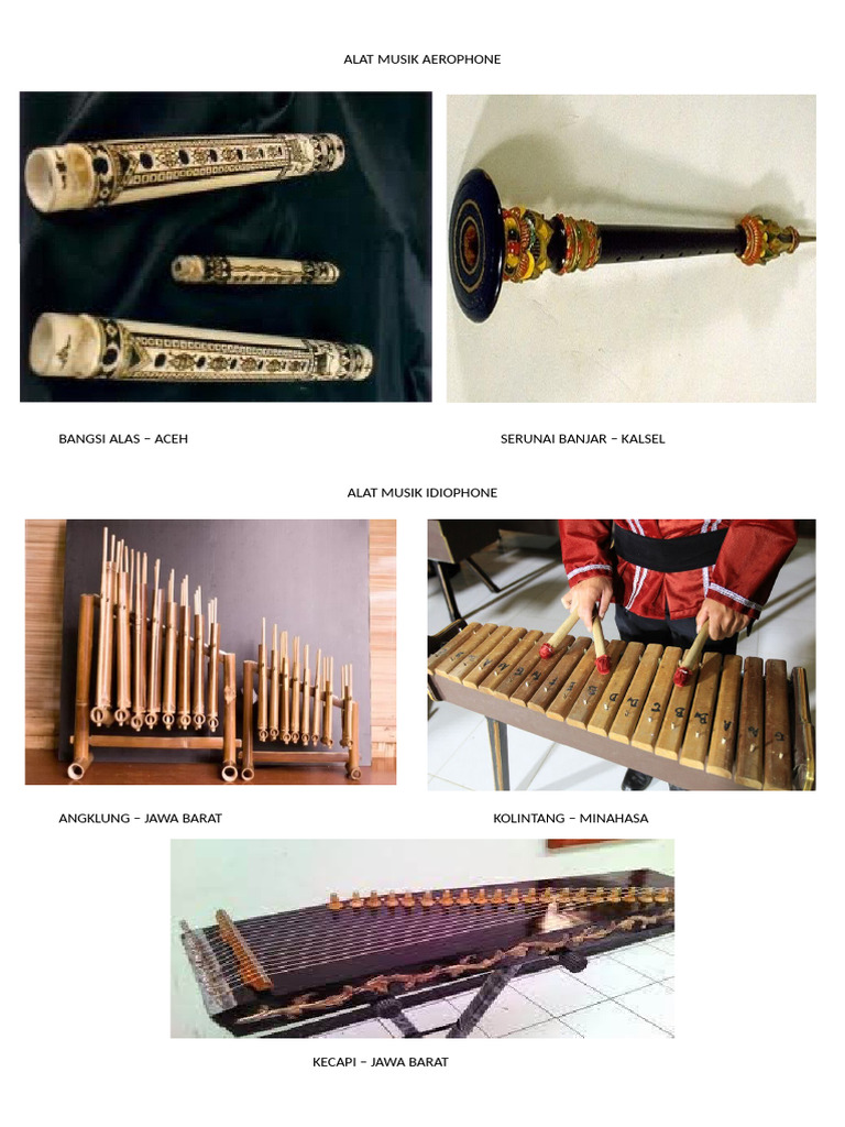 Alat Musik Aerophone | PDF