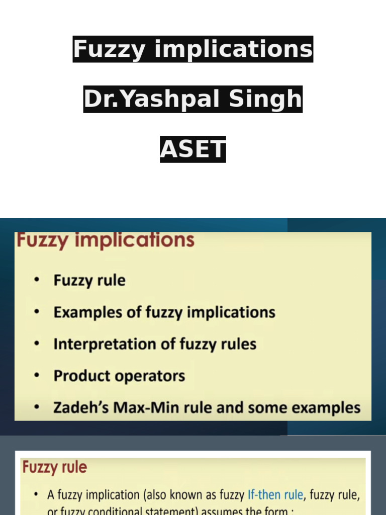 Fuzzy Implications | PDF