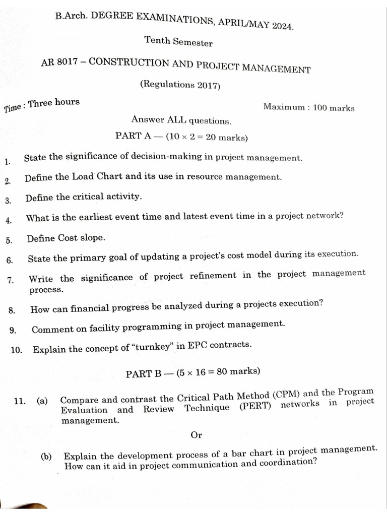 CPM Previous Year Question Papers | PDF