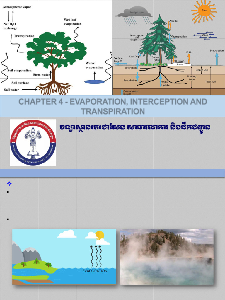 Chapter 4 - Evaporation, Interception and Transpiration | PDF ...
