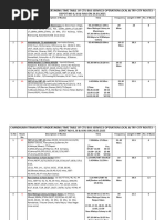 CTU Bus Route Timetable Overview | PDF | Transport