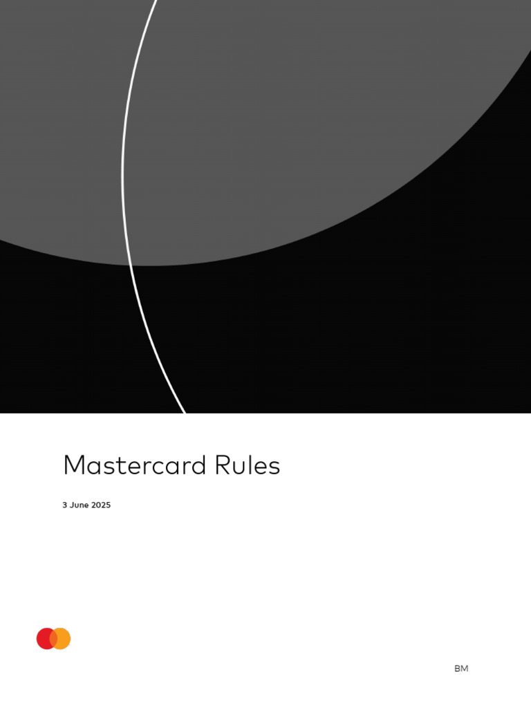 Mastercard Rules and Standards Guide | PDF | Master Card | Debit Card
