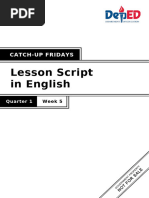 Q3 - LE - English 7 - Lesson 1 - Week 1 | PDF | Linguistics | Human Communication