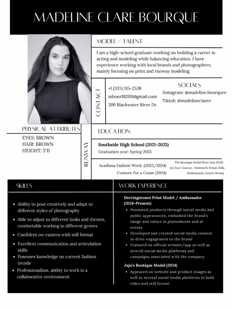 Modeling Resume - PDF 2 | PDF