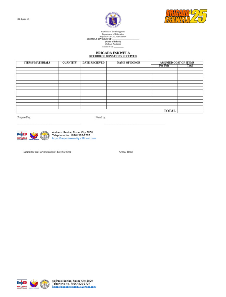 BE Form 5 | PDF