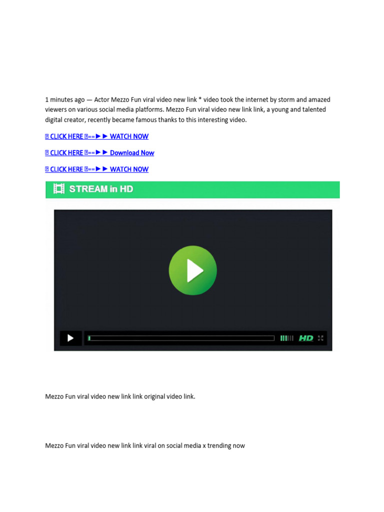 Mezzo Fun Viral Video Original Link 1 | PDF | Web 2.0 | Popular Culture & Media Studies