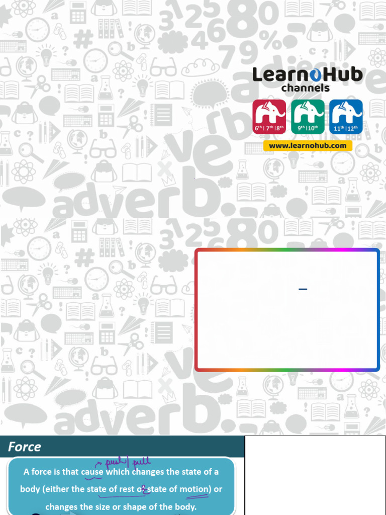 Force and Pressure Part 1 | PDF