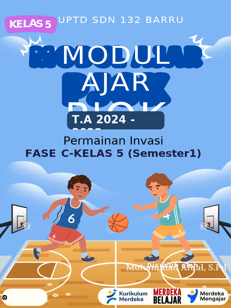 Modul Ajar - Permainan Invasi-Fase C Kelas 5 | PDF