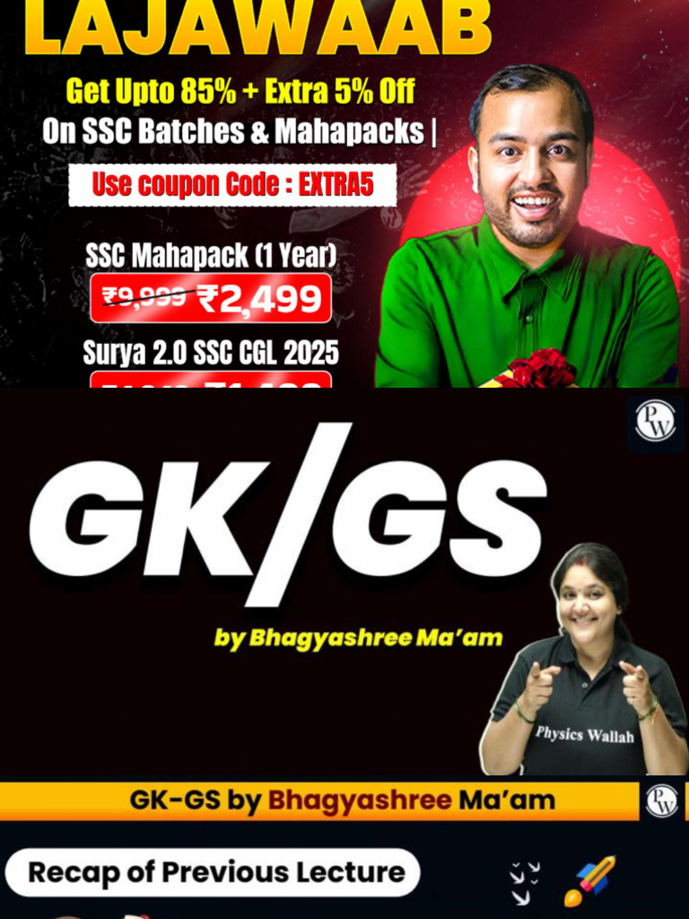 GK GS PYQ-04 (Bhagyashree Mam) SSC - Compressed | PDF