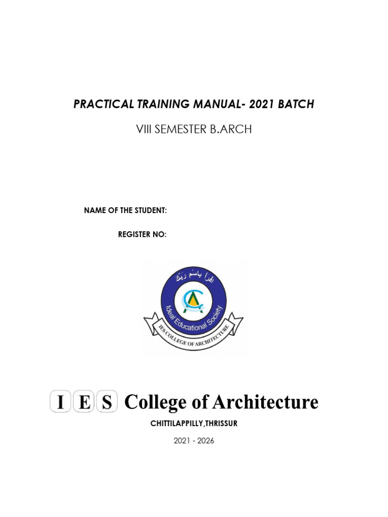 2021 Batch - Internship Manual | PDF