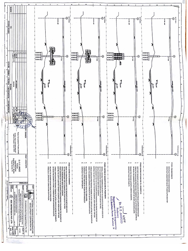 Construction Sequence of Extradosed Bridge | PDF