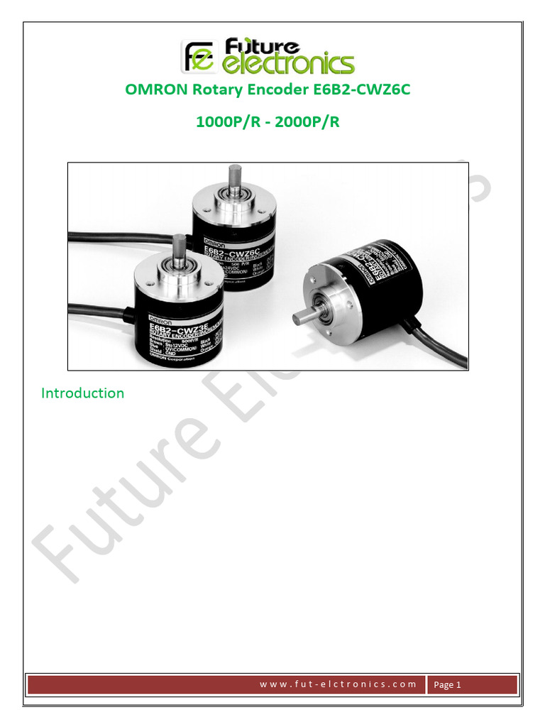 OMRON Rotary Encoder E6B2-CWZ6C Code 2 | PDF