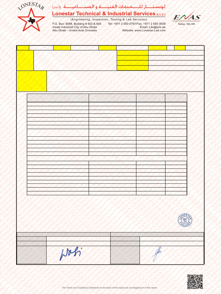 Chemical Analysis Report - Abradant - 353997. - Unlocked | PDF ...