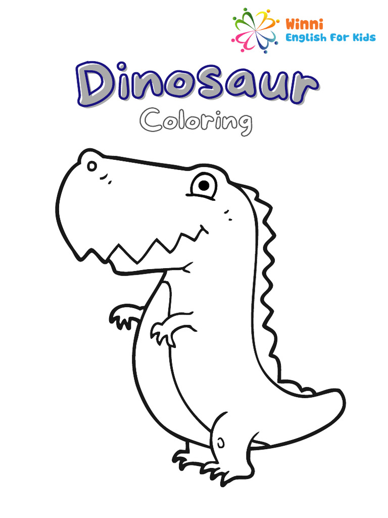 Dinosaur Coloring Worksheet Set | PDF