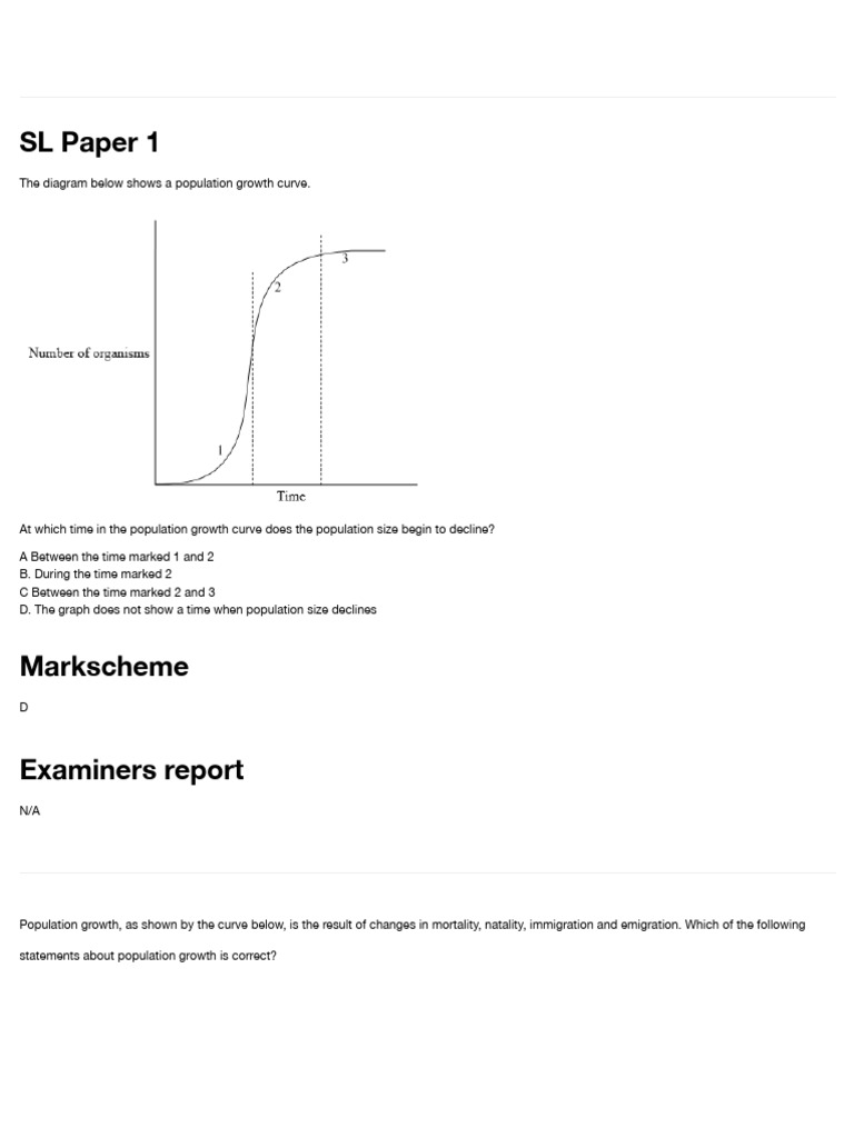 Markscheme SL Paper1 | PDF