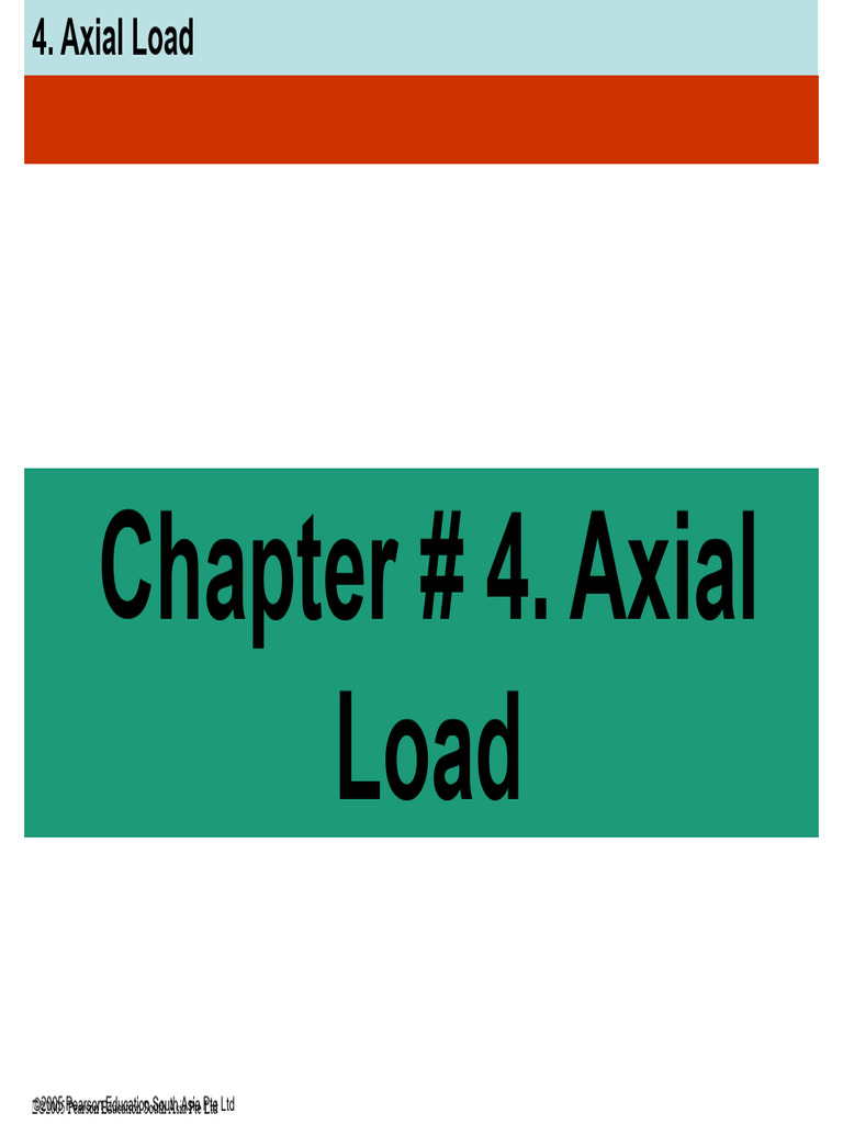 Chapt-04 Axial Load Lec-4&50 | PDF | Stress (Mechanics) | Deformation ...