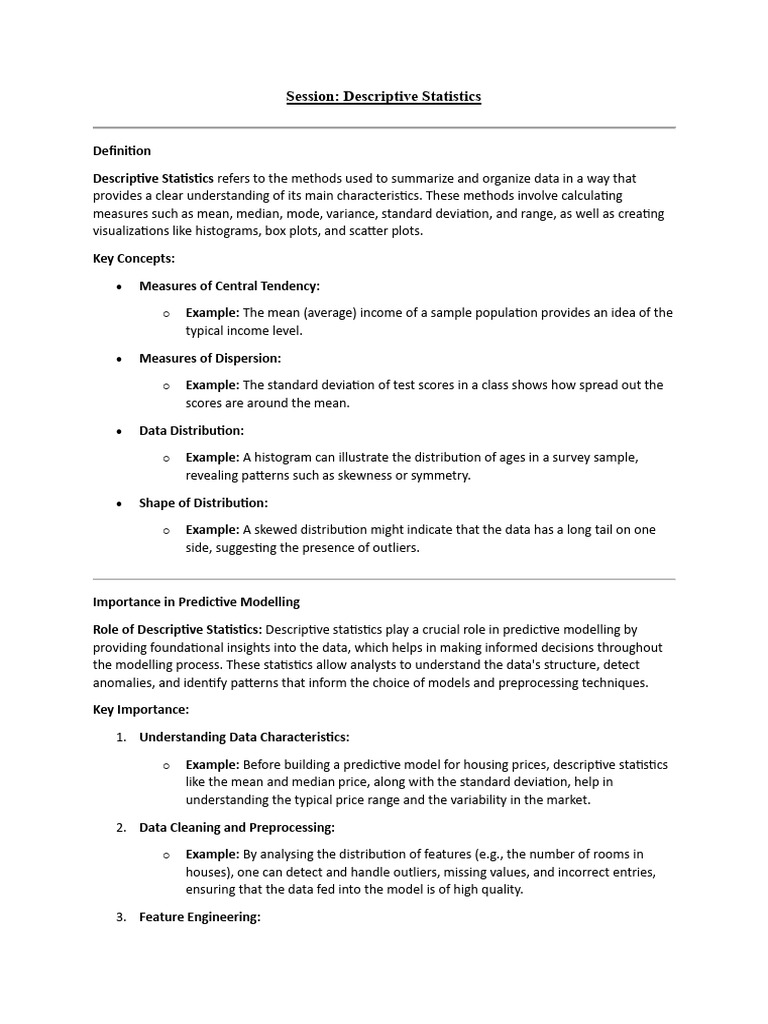 Descriptive Statistics | PDF | Mode (Statistics) | Mean