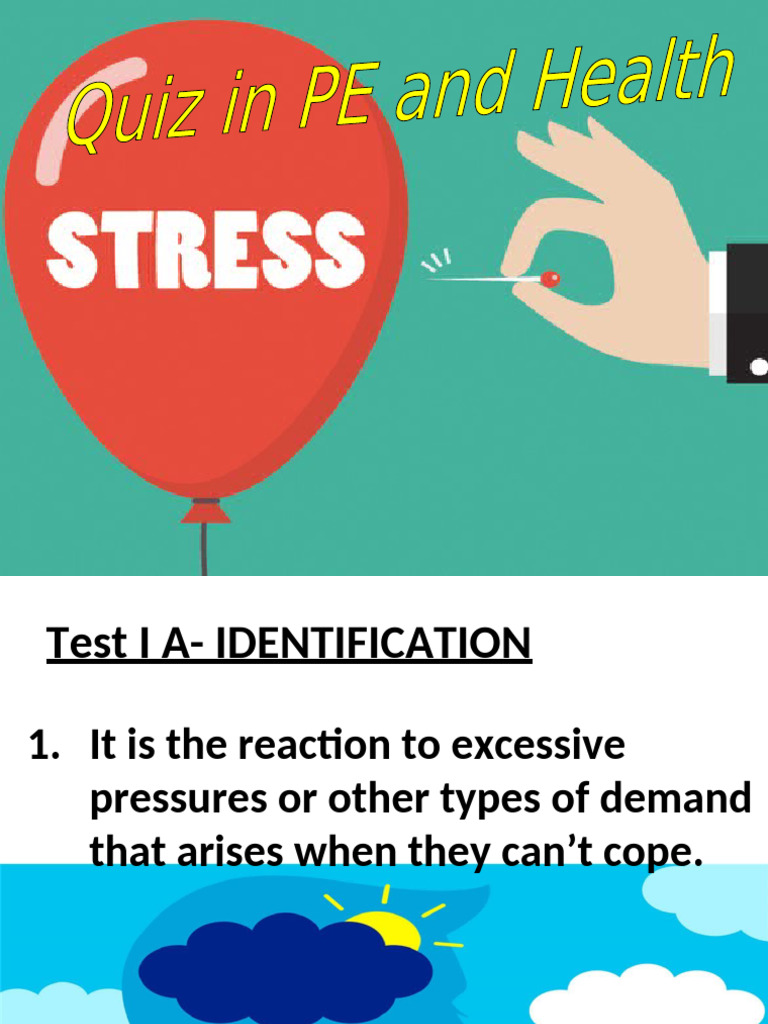 QUIZ in Stress-Management | PDF