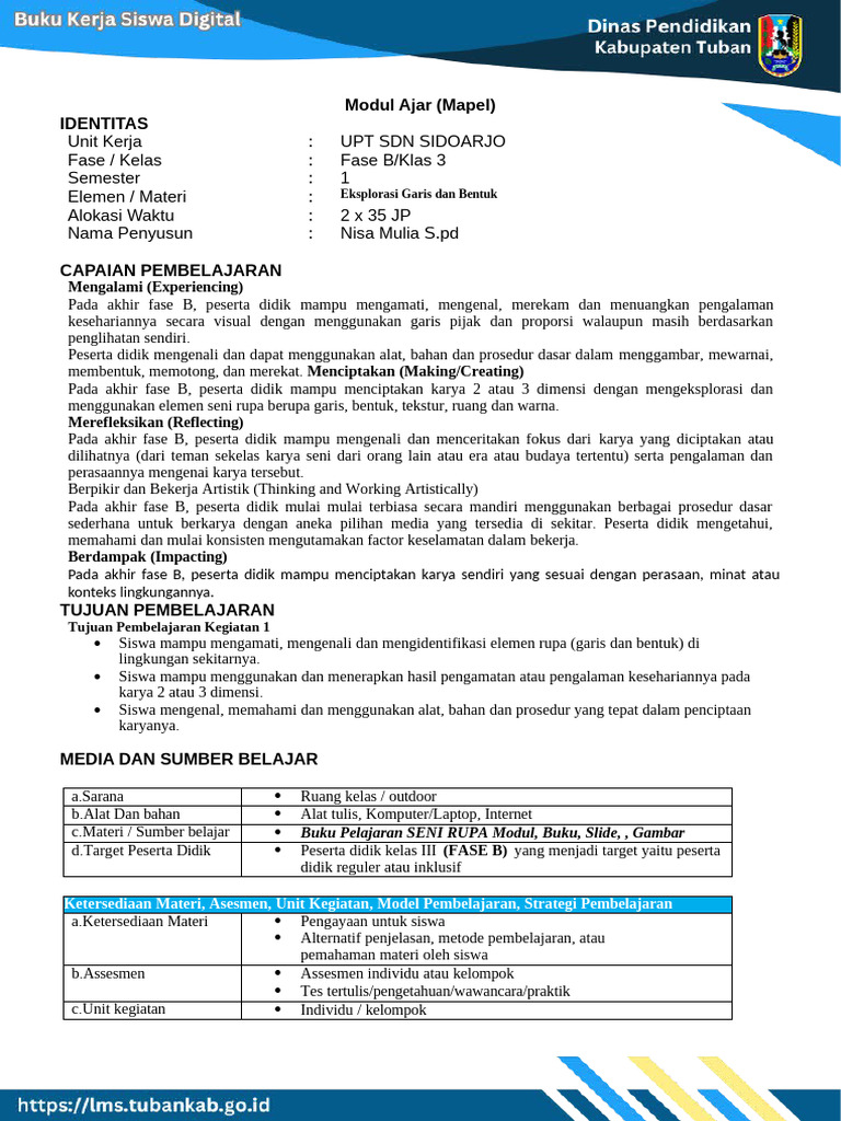 Modul Ajar Kls 3 | PDF
