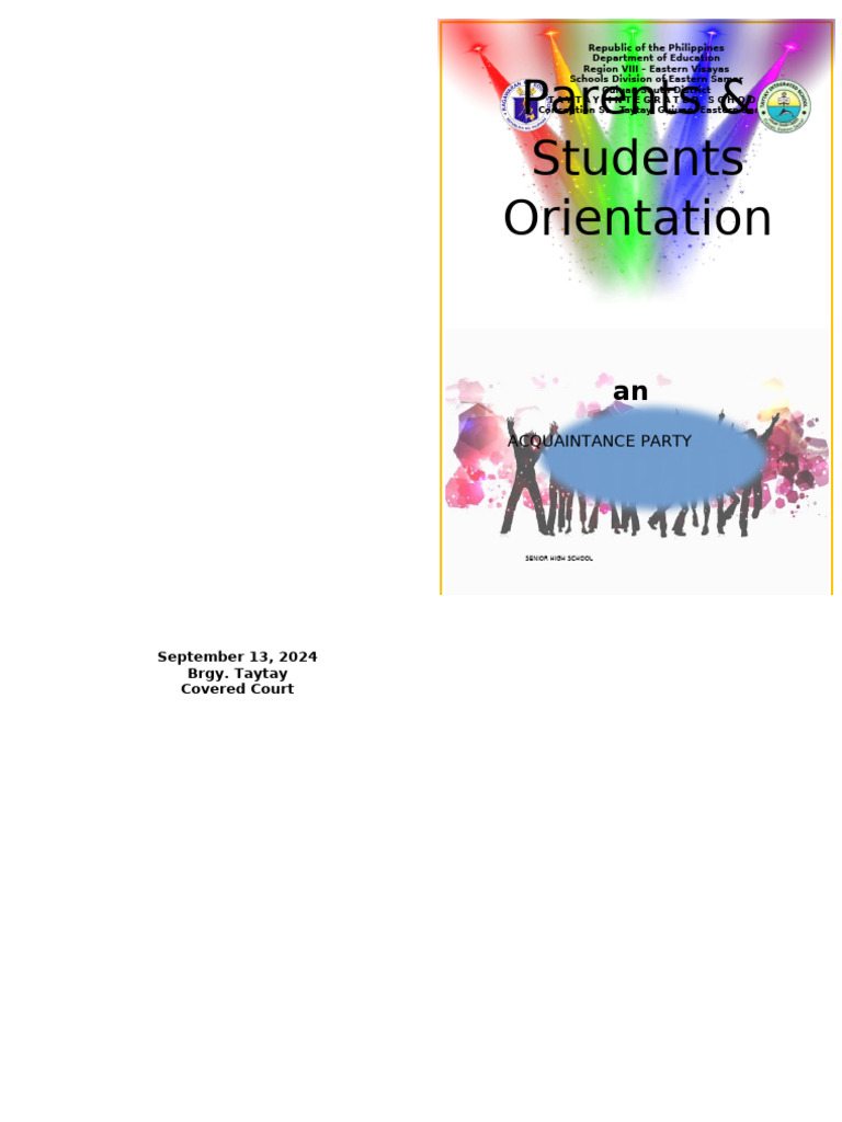 Acquaintance Program | PDF