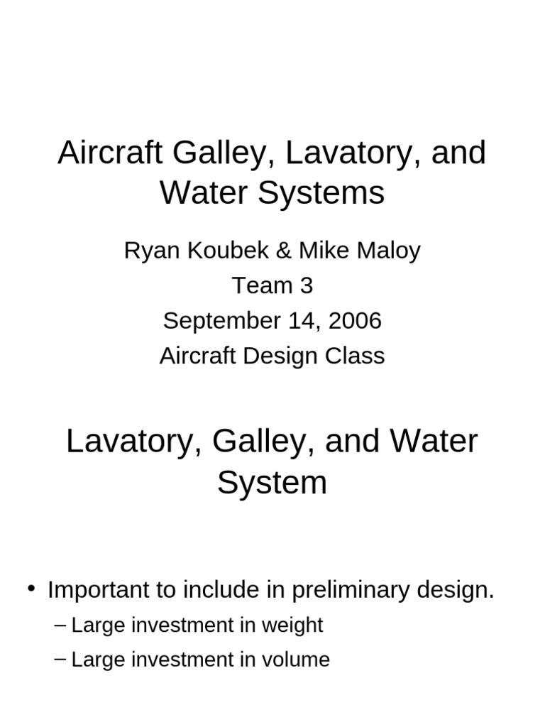 Water Lavatory Galley | PDF | Toilet | Sanitary Sewer