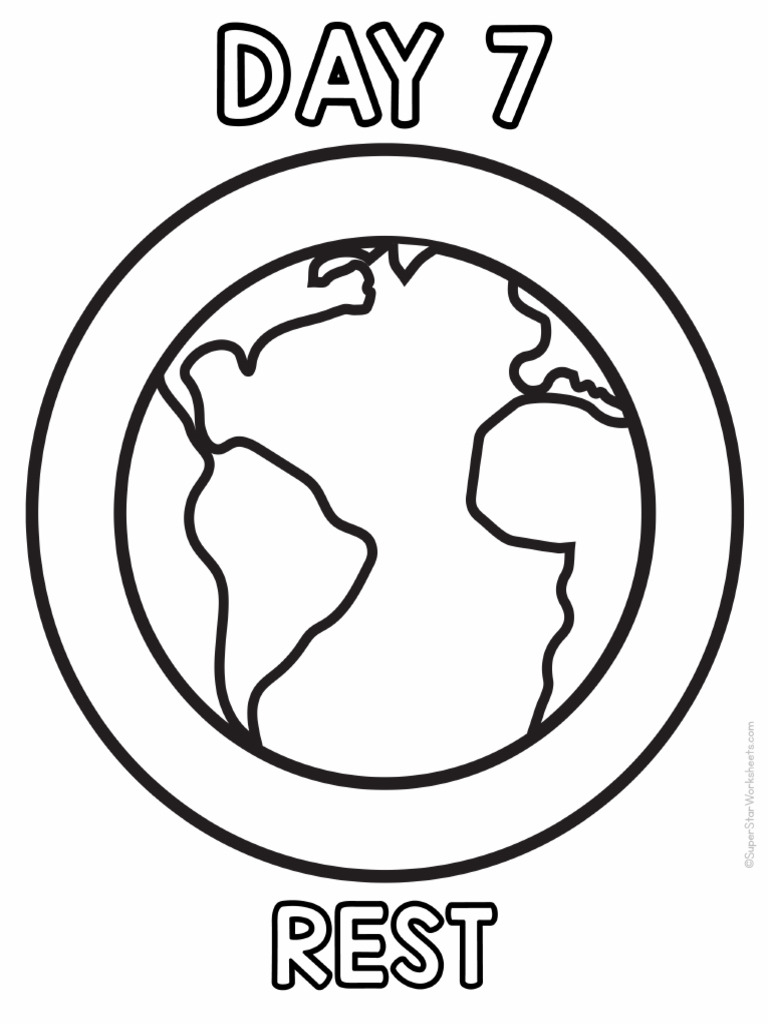 7 Days of Creation Coloring Pages | PDF