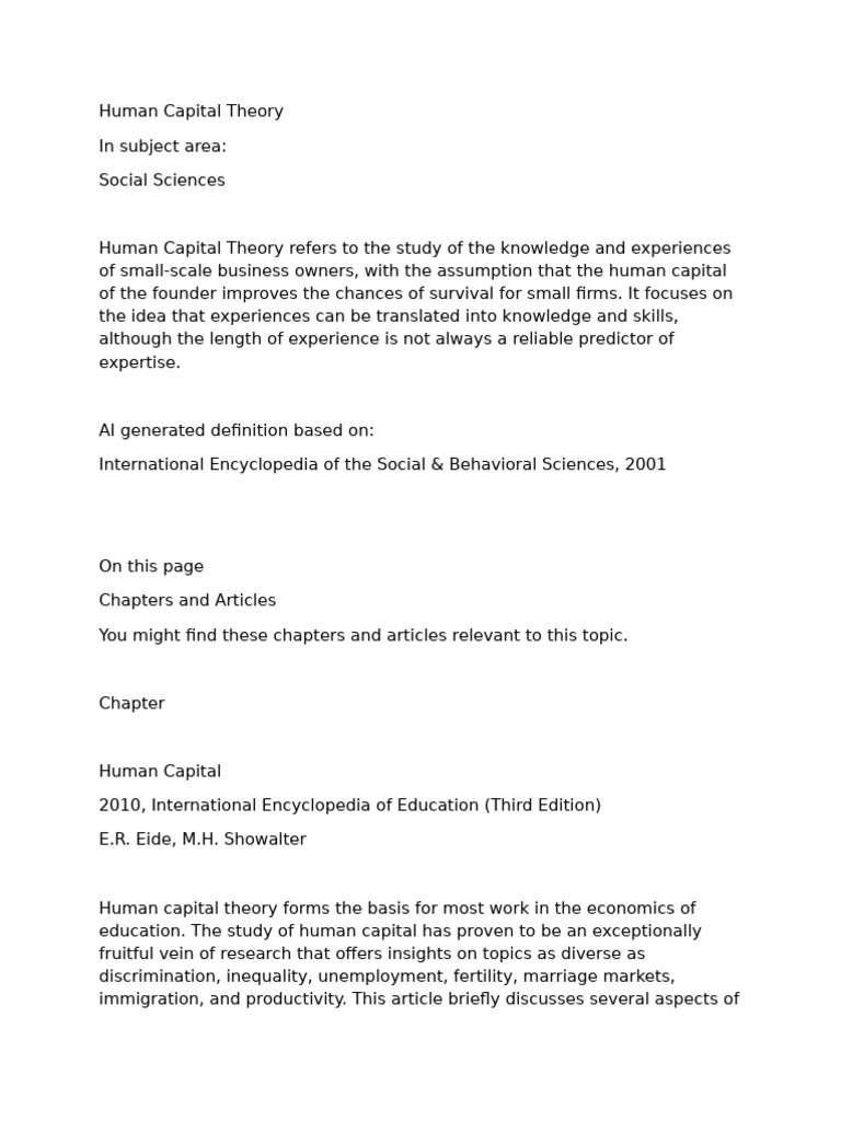 Chongo | PDF | Human Capital | Endogeneity (Econometrics)