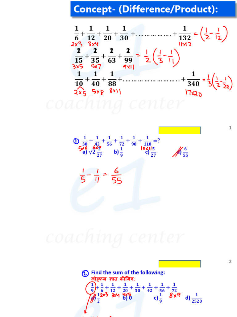 Simplification Class 1 | PDF