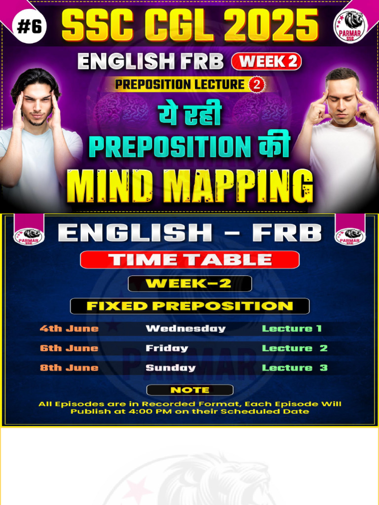 Fixed Preposition Lec - 2 - English FRB by Parmar SSC | PDF