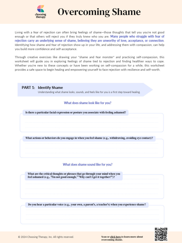 Overcoming Shame and Fear of Rejection | PDF | Shame | Mental Health