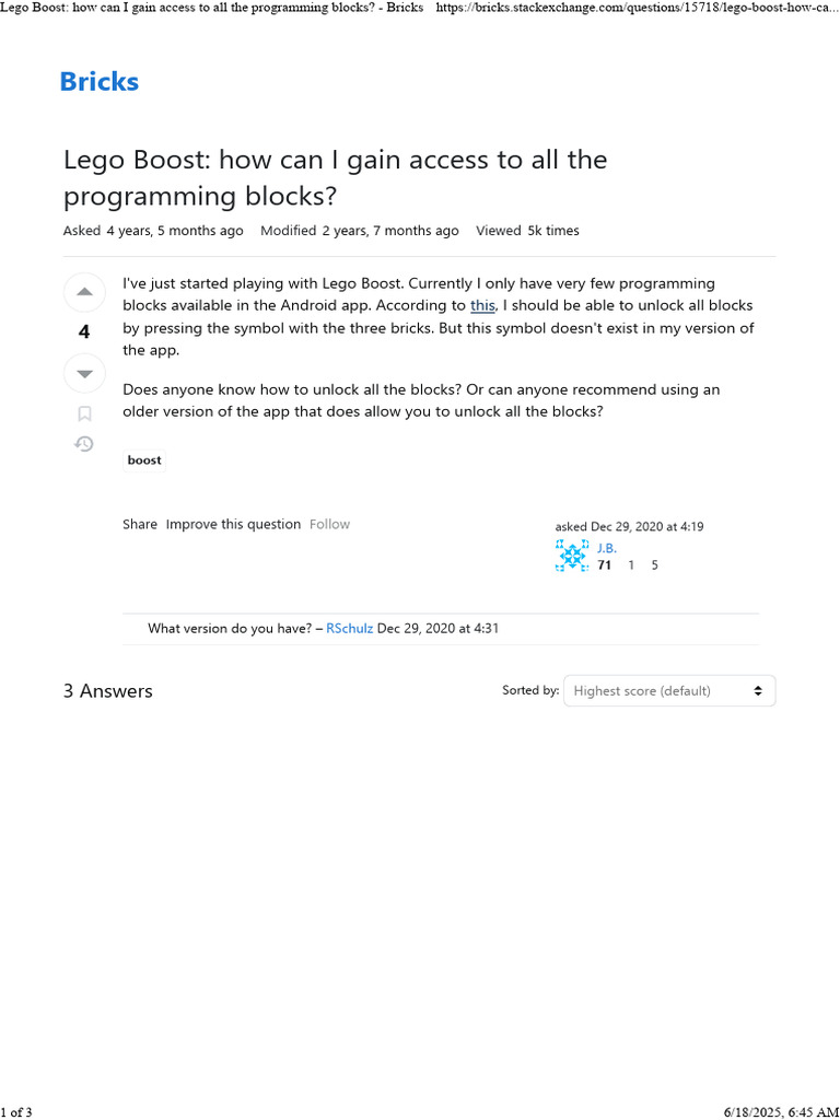 Boost - How Can I Access All Programming Blocks - Bricks | PDF ...